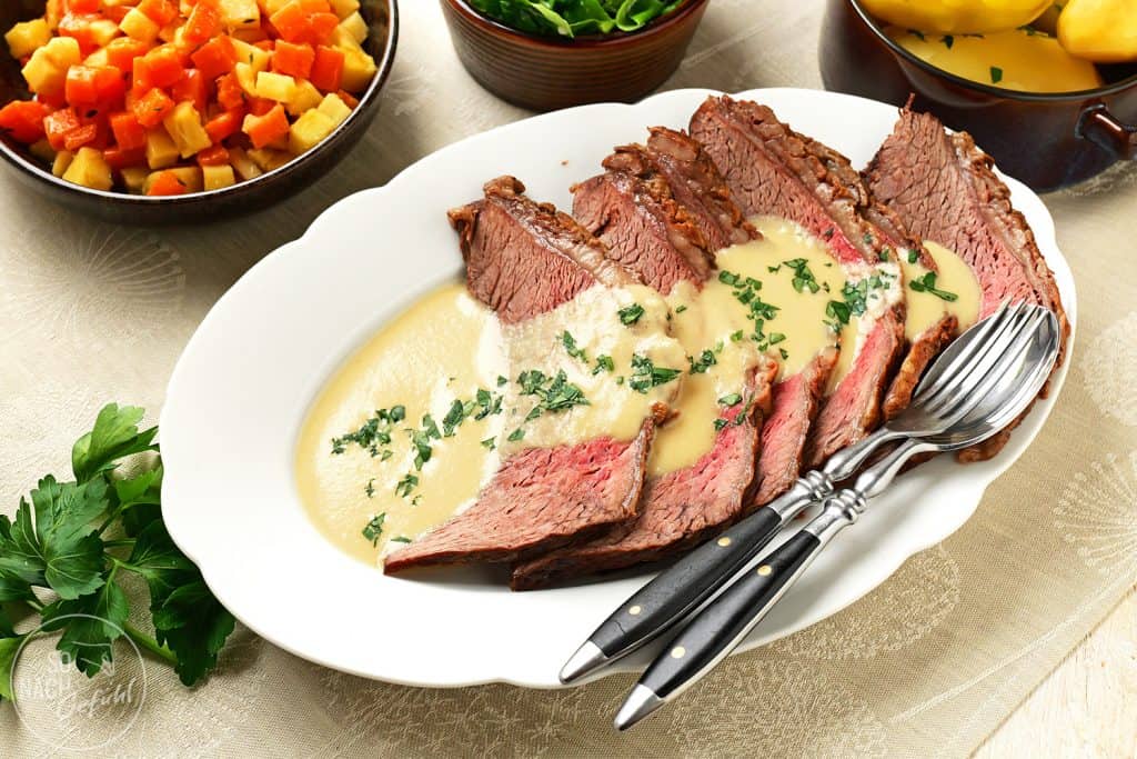 Saftiger Rindstafelspitz mit Meerrettichsauce - So nach Gefühl